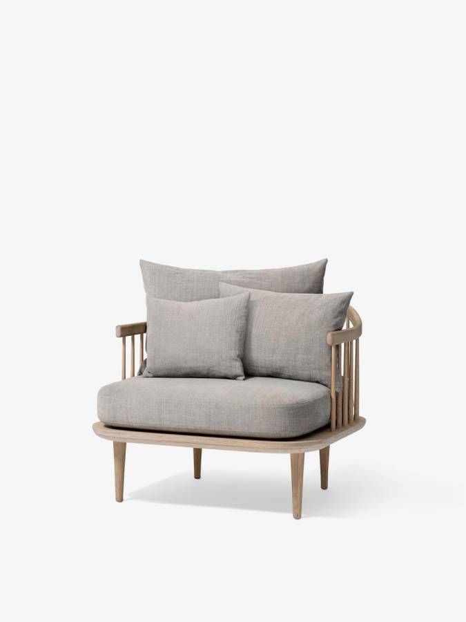 Kjøp &Tradition – Fly Lounge Chair SC1 – Hot Madison 094 and White Oi ...